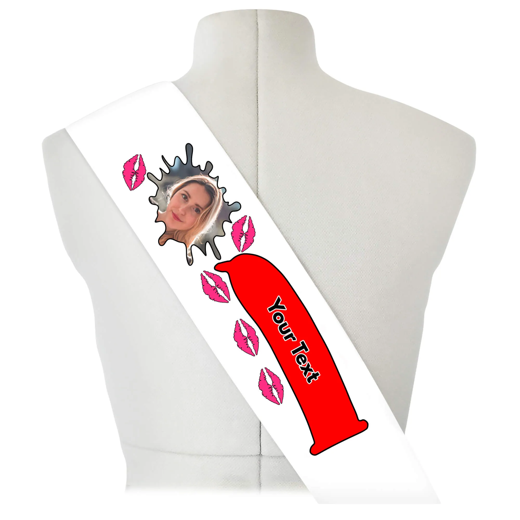 Luxury Fabric Bride to be Sash (Rude Design)