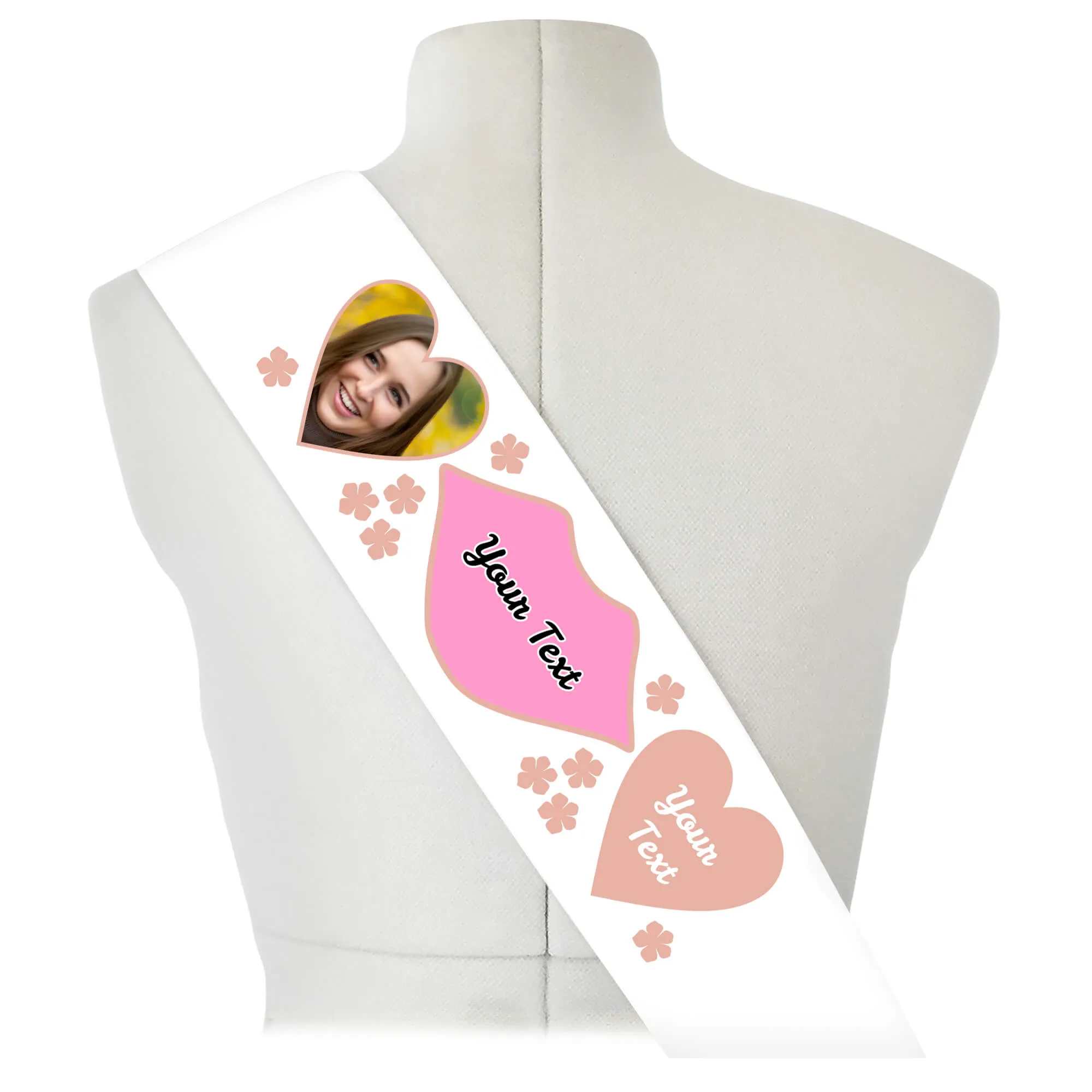 Luxury Fabric Hen Party Sash (Photo Upload)